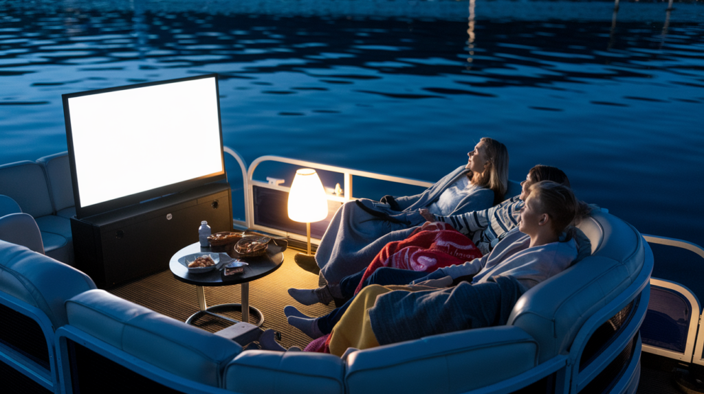 8 Ideas For A Magical Movie Night On Your Pontoon Boat - Kayak Help