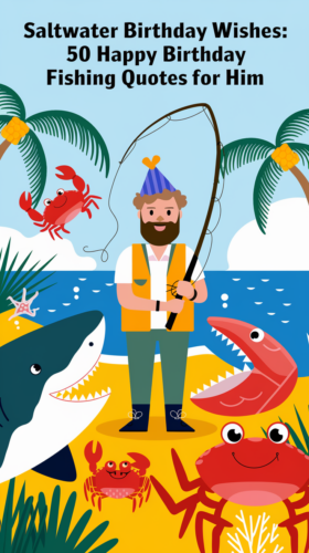 Saltwater Birthday Wishes: 50 Happy Birthday Fishing Quotes For Him ...